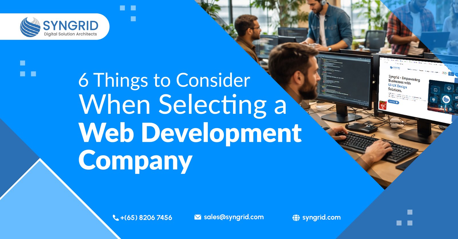 6 Things to Consider When Selecting a Web Development Company